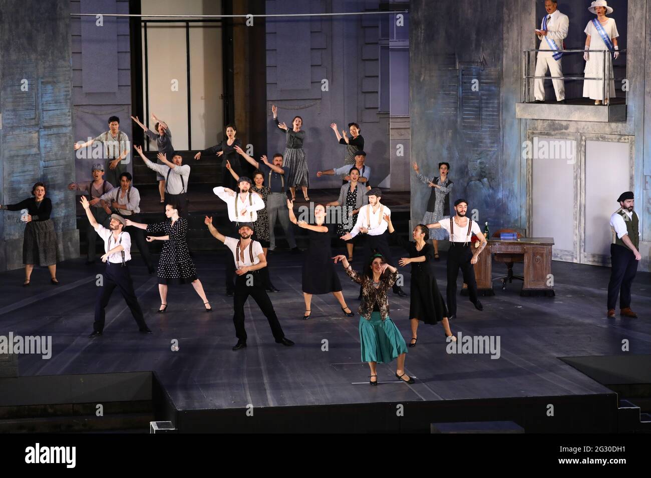 Premiere: Musical "Evita" , in den Hauptrollen Anna Gössi,Max Dollinger ...