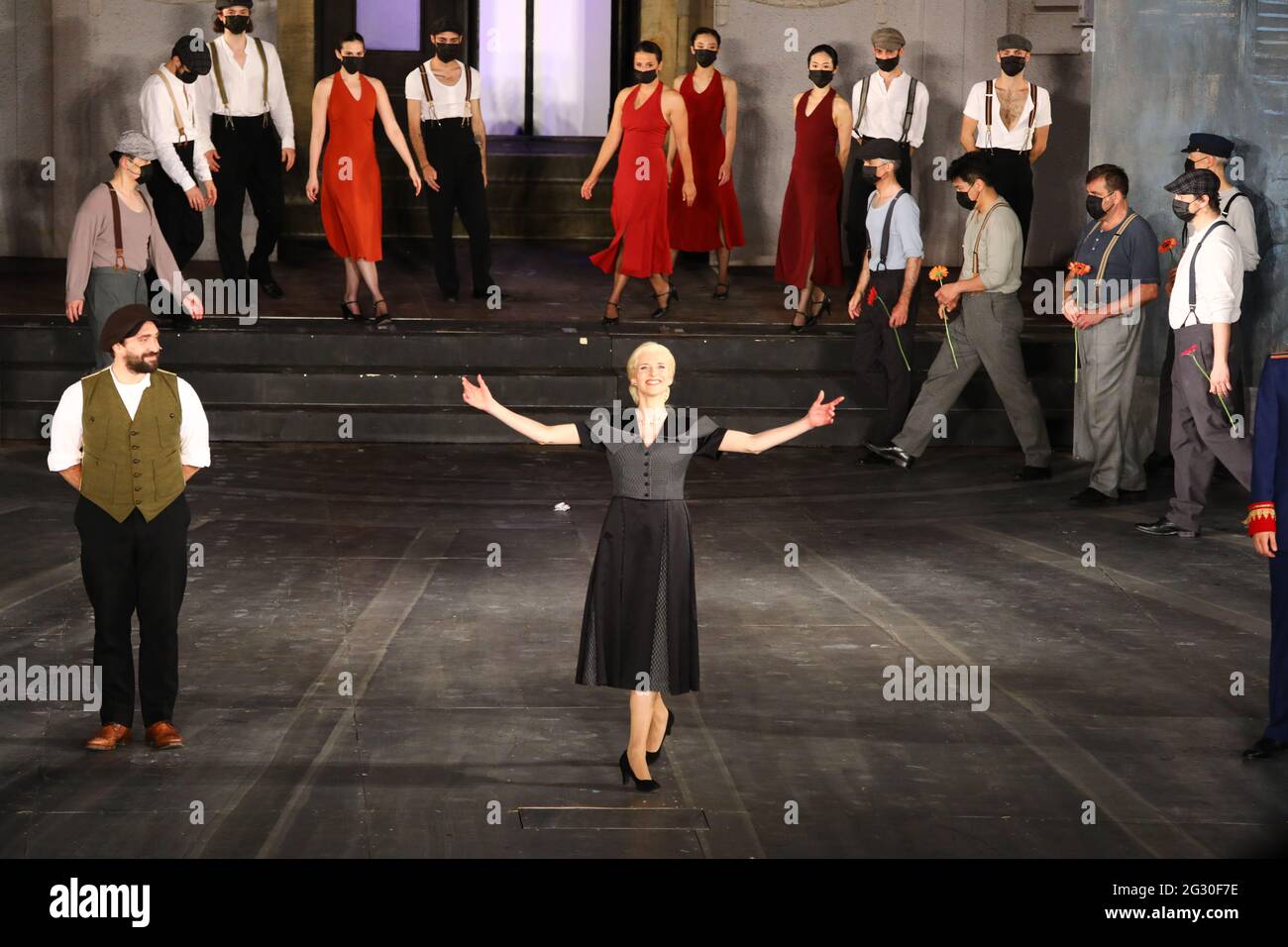 Premiere: Musical "Evita" , in den Hauptrollen Anna Gössi,Max Dollinger ...