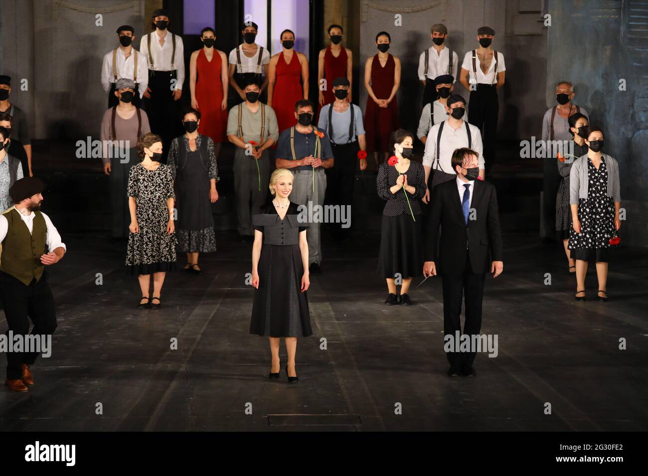 Premiere: Musical "Evita" , in den Hauptrollen Anna Gössi,Max Dollinger ...