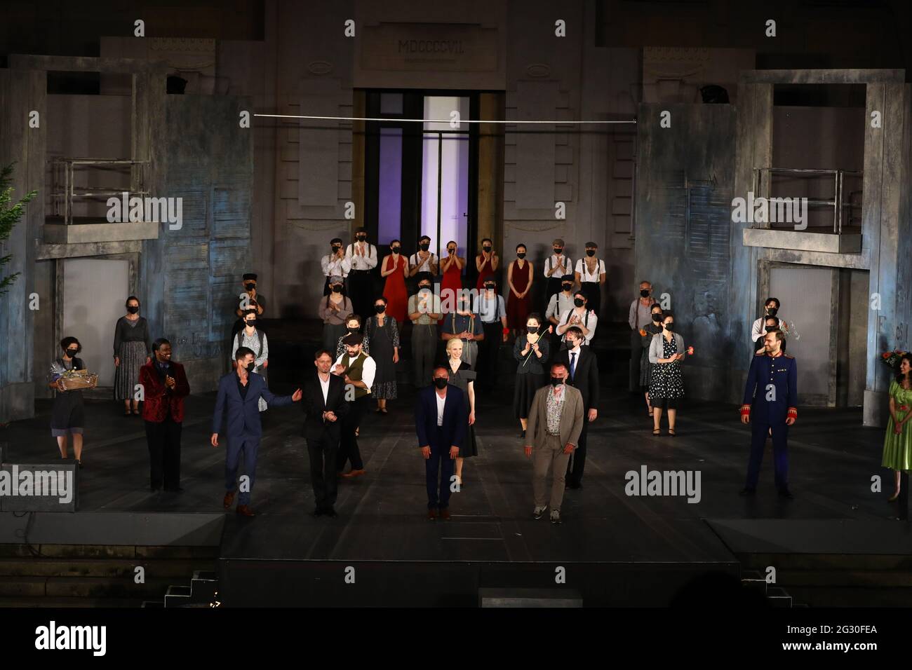 Premiere: Musical "Evita" , in den Hauptrollen Anna Gössi,Max Dollinger ...