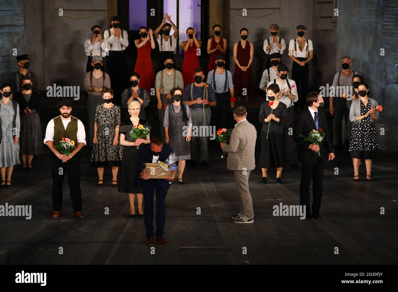 Premiere: Musical "Evita" , in den Hauptrollen Anna Gössi,Max Dollinger ...