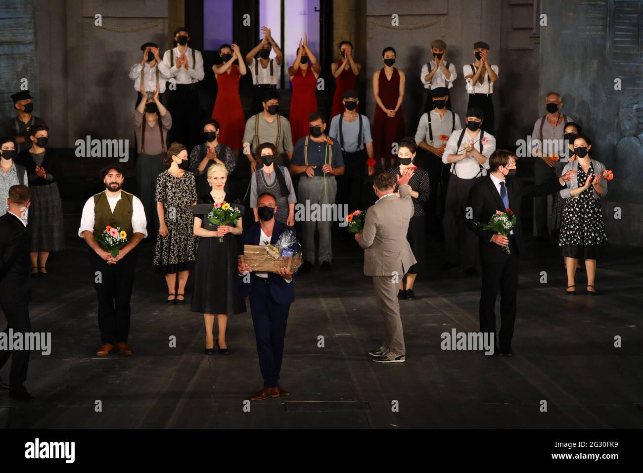 Premiere: Musical "Evita" , in den Hauptrollen Anna Gössi,Max Dollinger ...