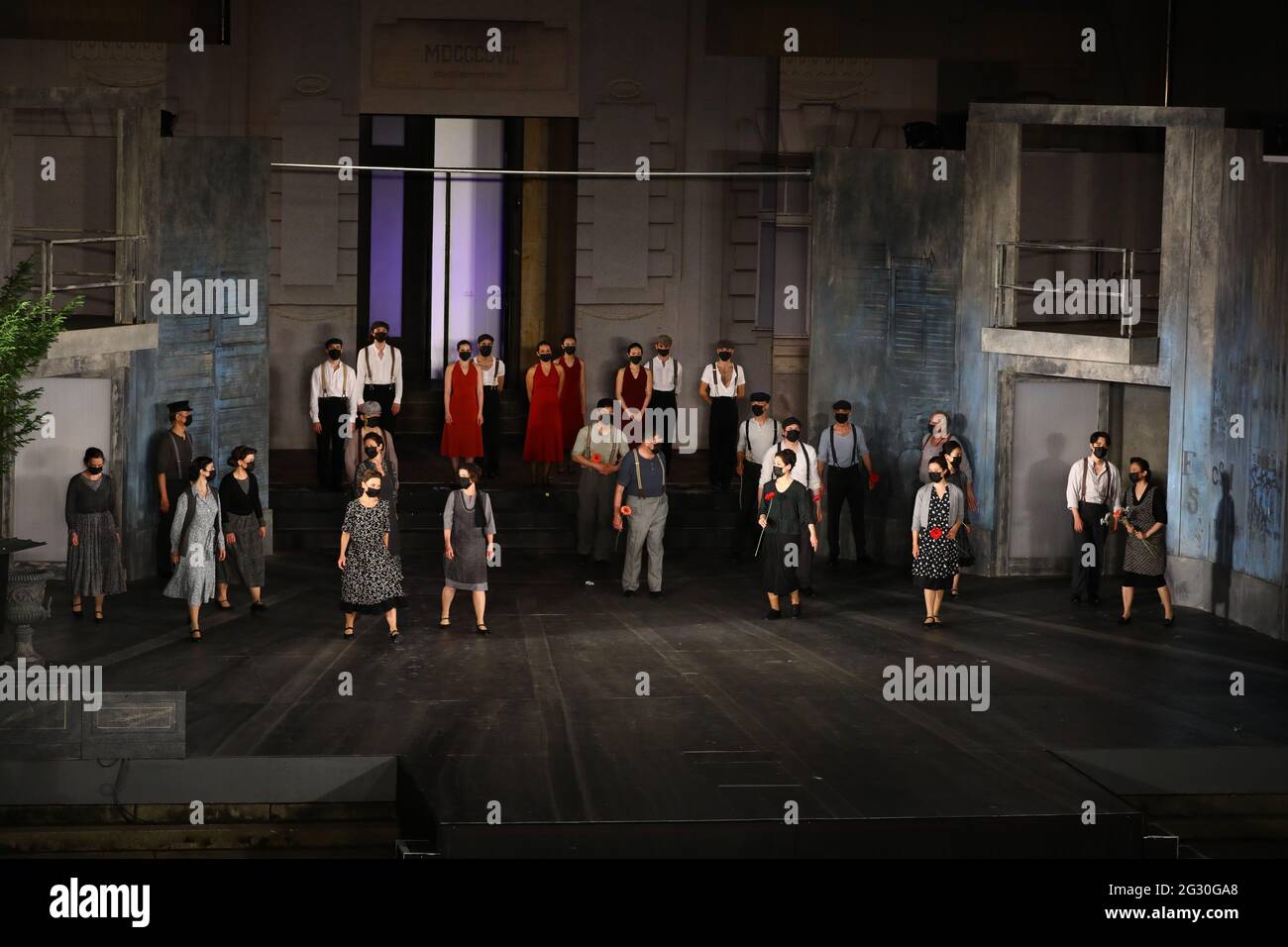 Premiere: Musical "Evita" , in den Hauptrollen Anna Gössi,Max Dollinger ...