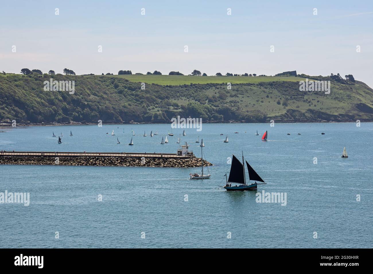 Yachts of all sizes and some other vessels enjoy the sunshine over ...