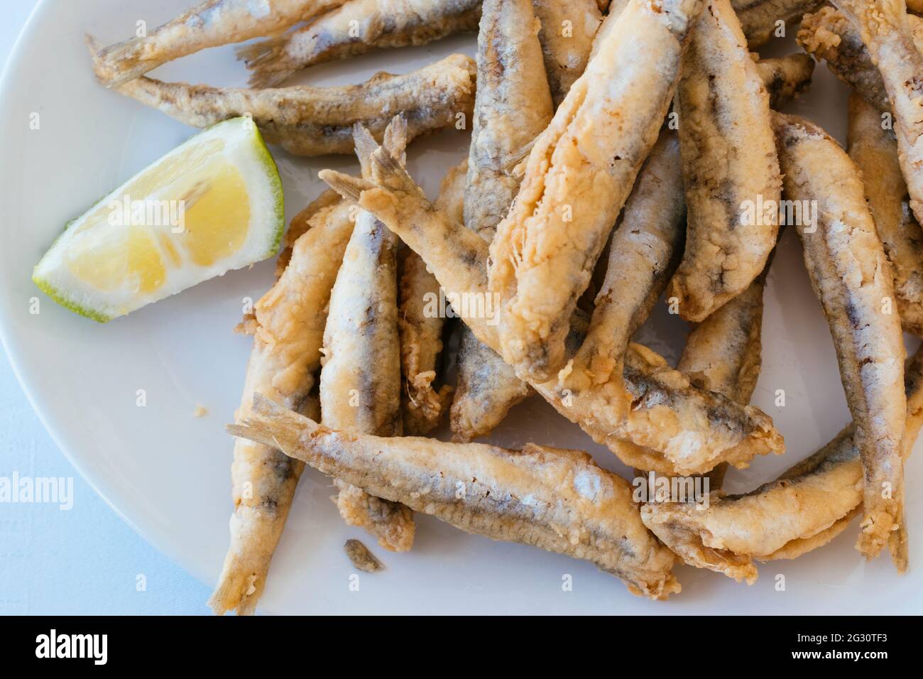 Fried anchovies typical spain hi-res stock photography and images - Alamy