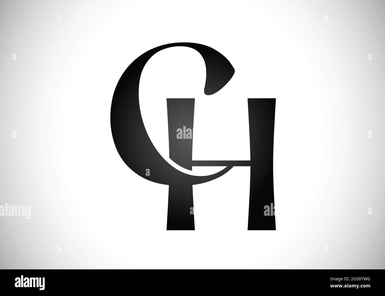 C H Initial Letter Logo design vector template, Graphic Alphabet Symbol ...