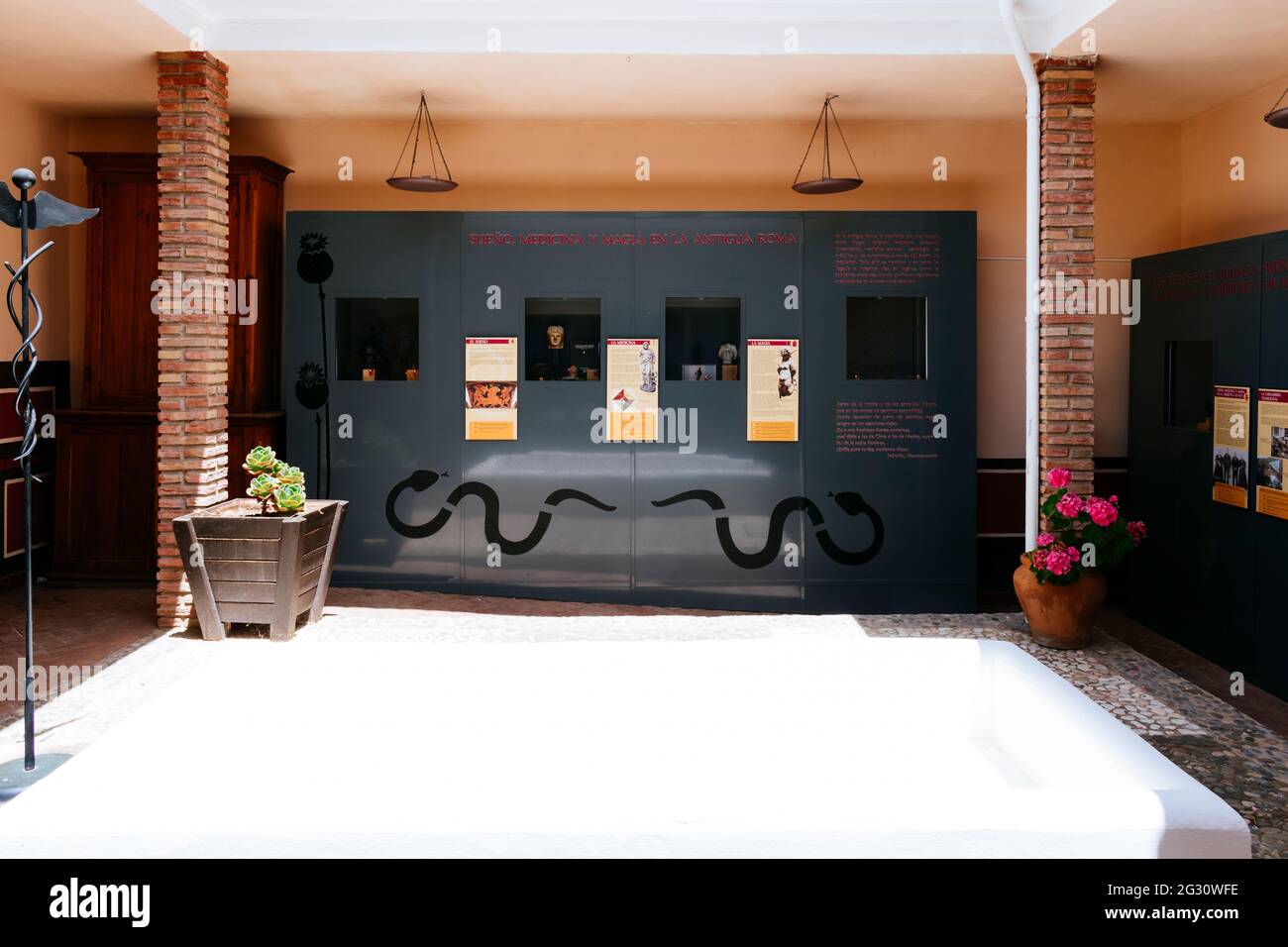 Courtyard. Interpretation Center - Museum. The archaeological site of ...
