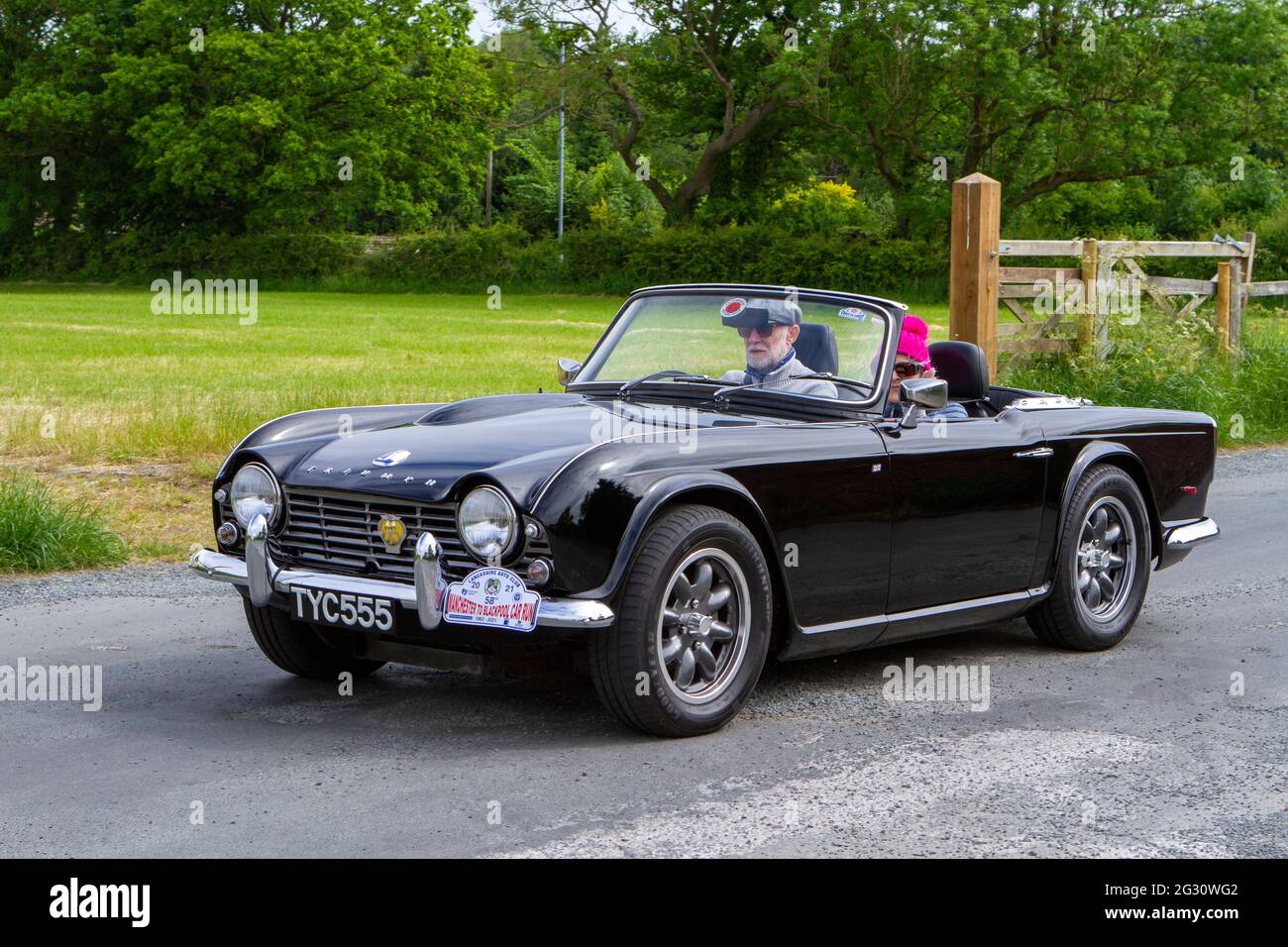 1964 60s British Triumph TR4 2138cc cabrio at the 58th Annual Classic ...