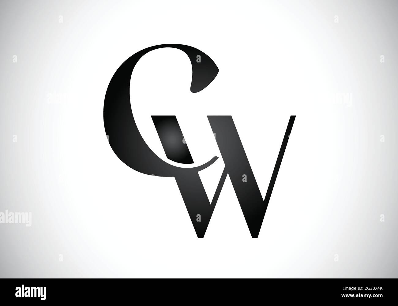 C W Initial Letter Logo design vector template, Graphic Alphabet Symbol ...