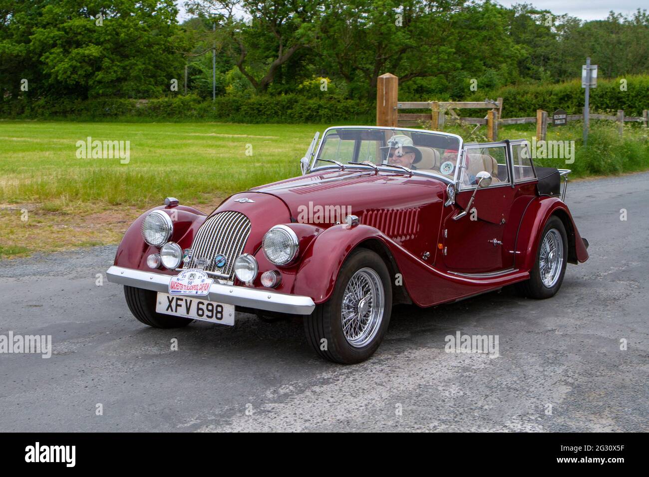 Morgan vintage car automobile roadster two seater hi-res stock ...