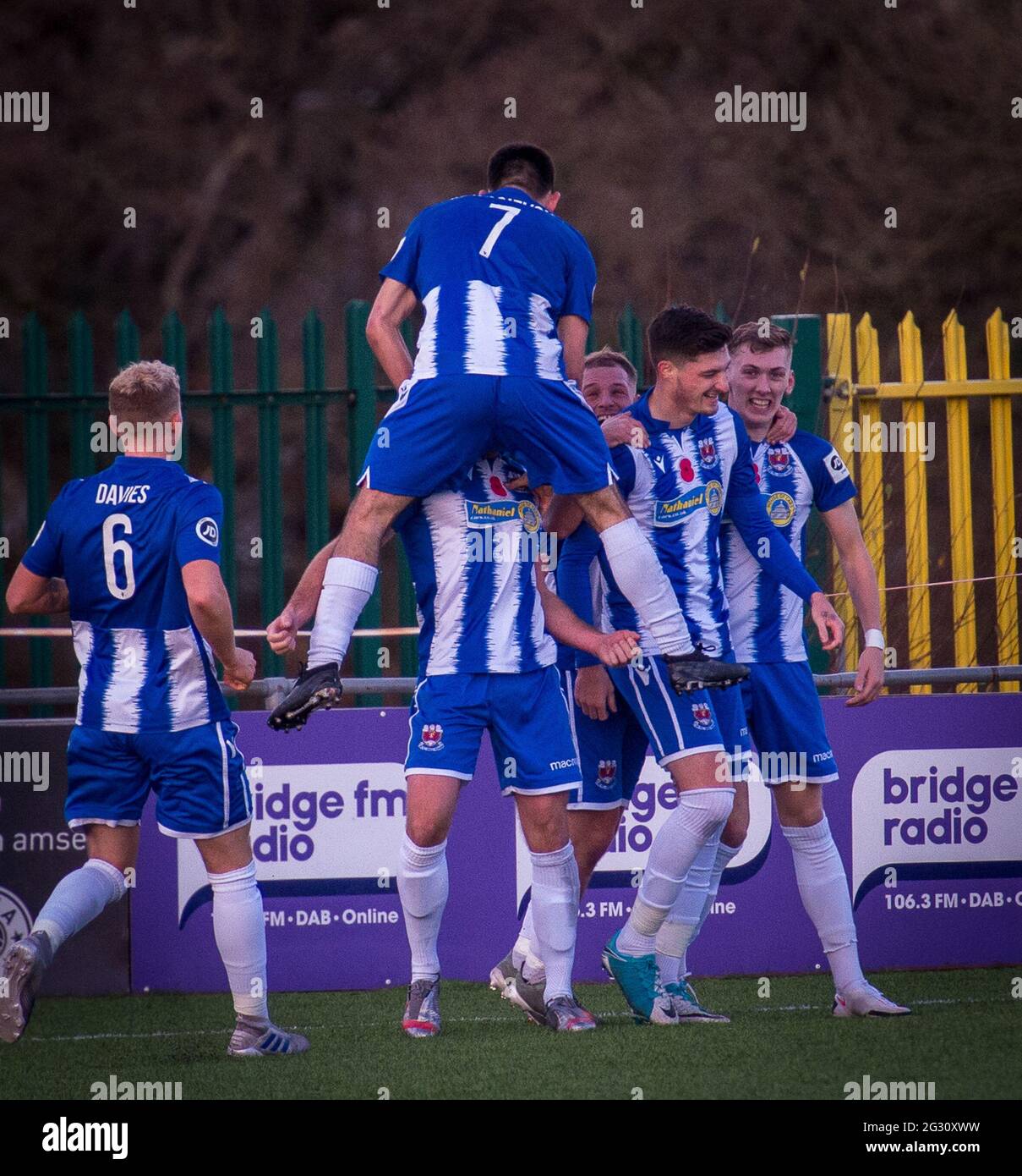 Bridgend, Wales 05 December 2020. JD Cymru Premier League match between ...