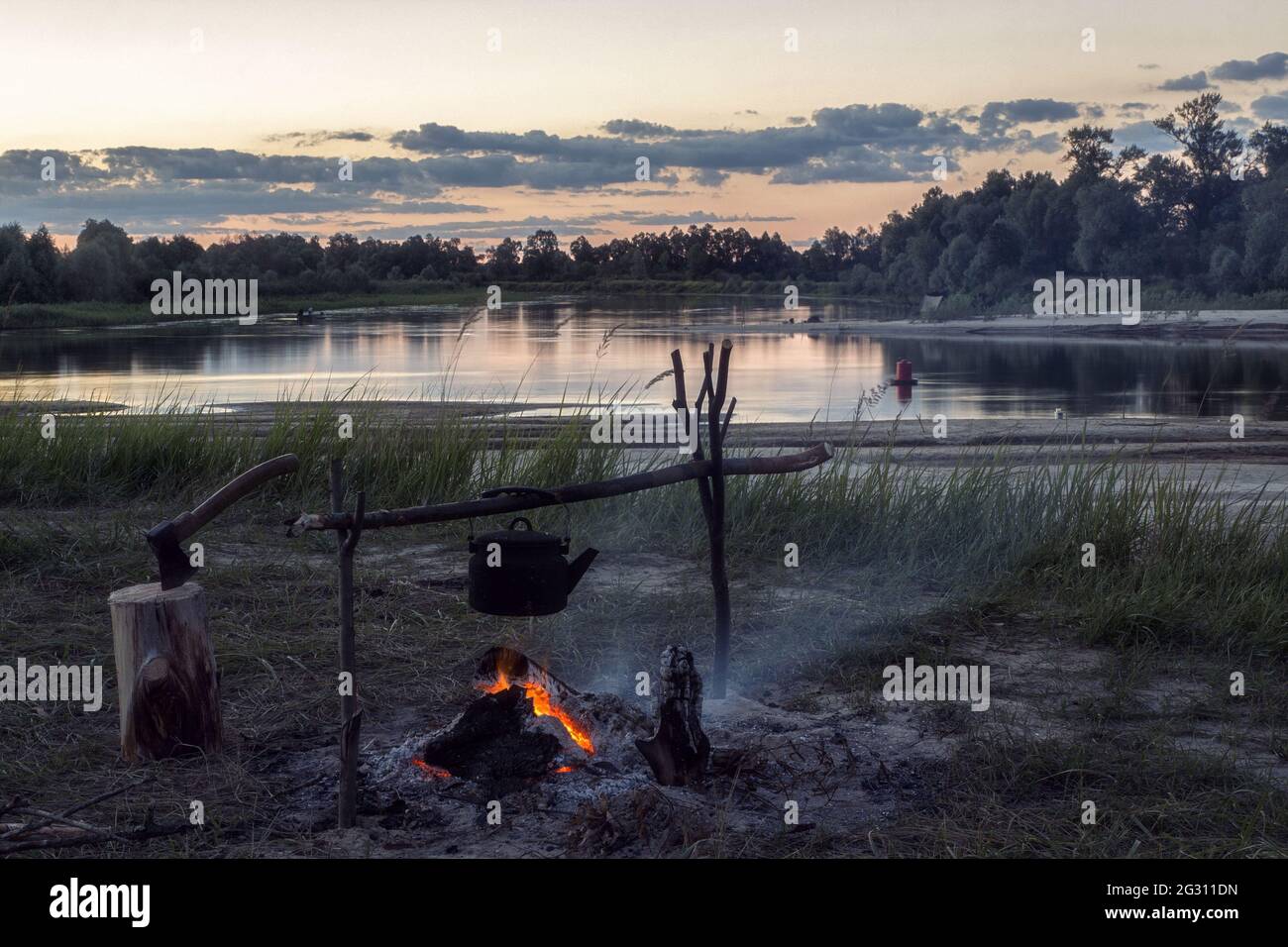Beautiful view bonfire on hi-res stock photography and images - Alamy