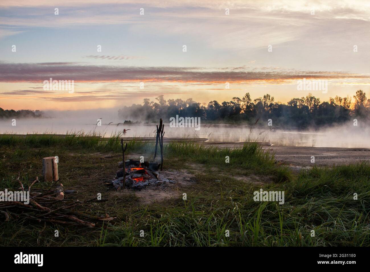 Beautiful view bonfire on hi-res stock photography and images - Alamy