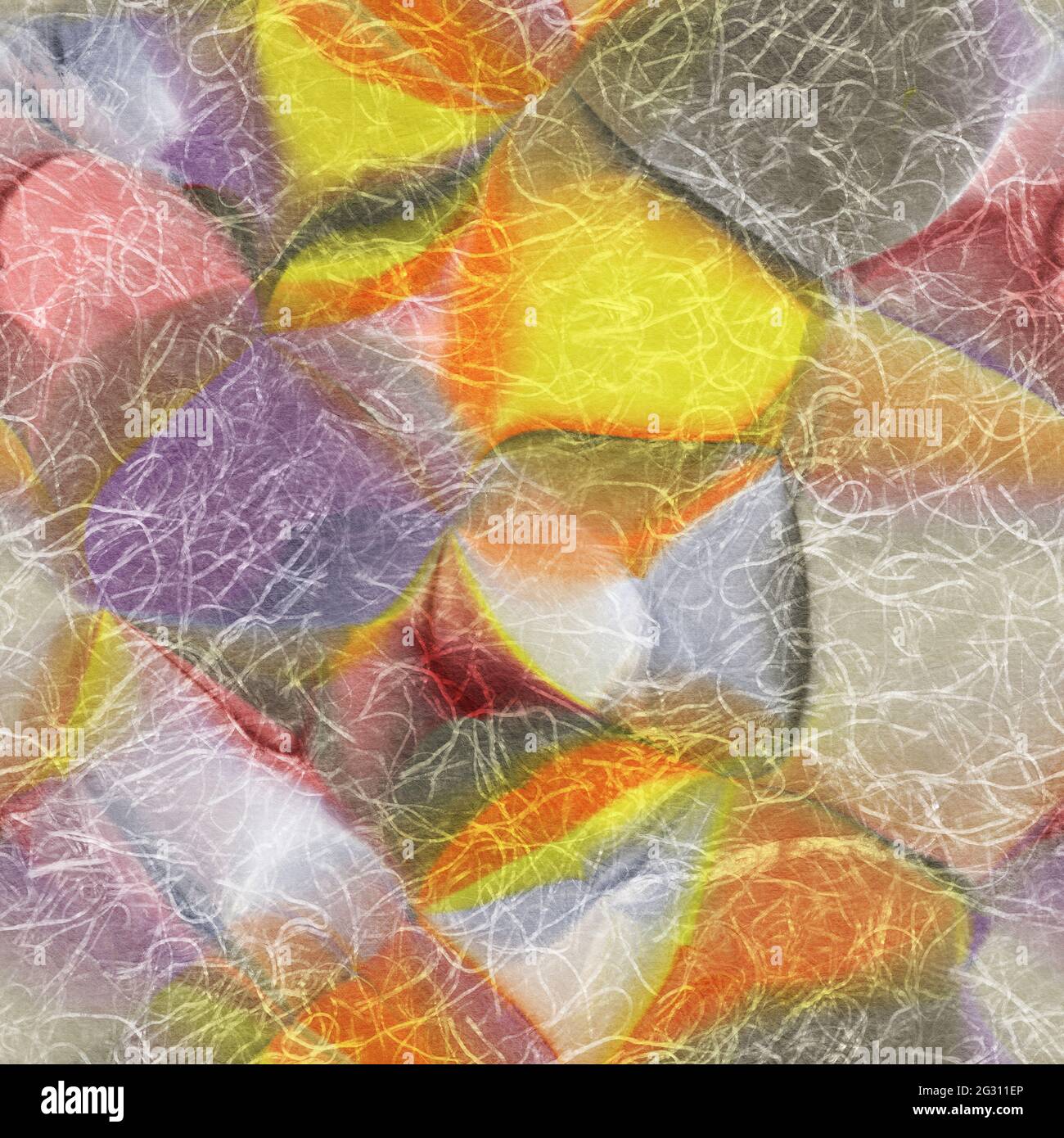 Seamless abstract blobs of color paper texture Stock Photo - Alamy