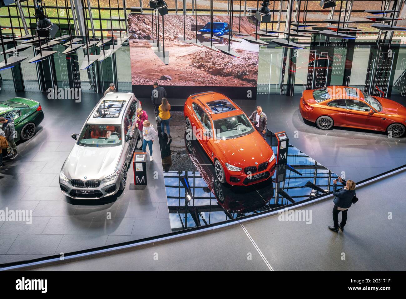Interior of BMW Welt exhibition - Munich, Germany Stock Photo - Alamy