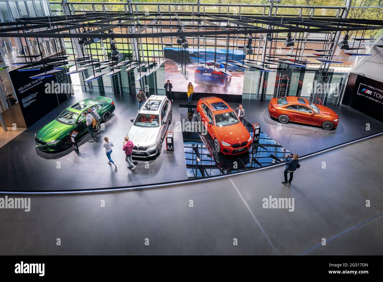 Interior of BMW Welt exhibition - Munich, Germany Stock Photo - Alamy