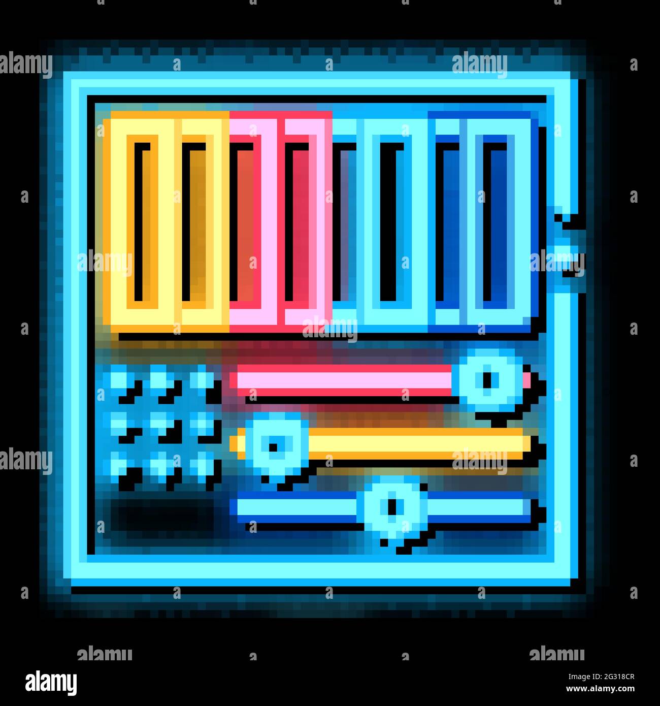 rgb color neon glow icon illustration Stock Vector Image & Art - Alamy