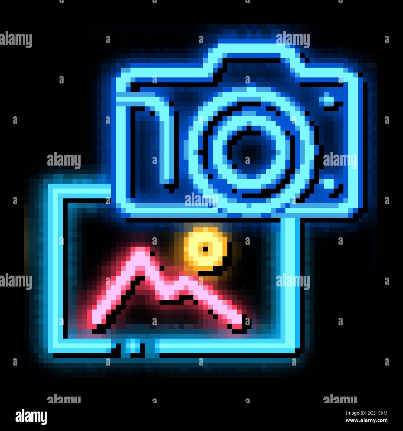 Neon gallery Stock Vector Images - Alamy