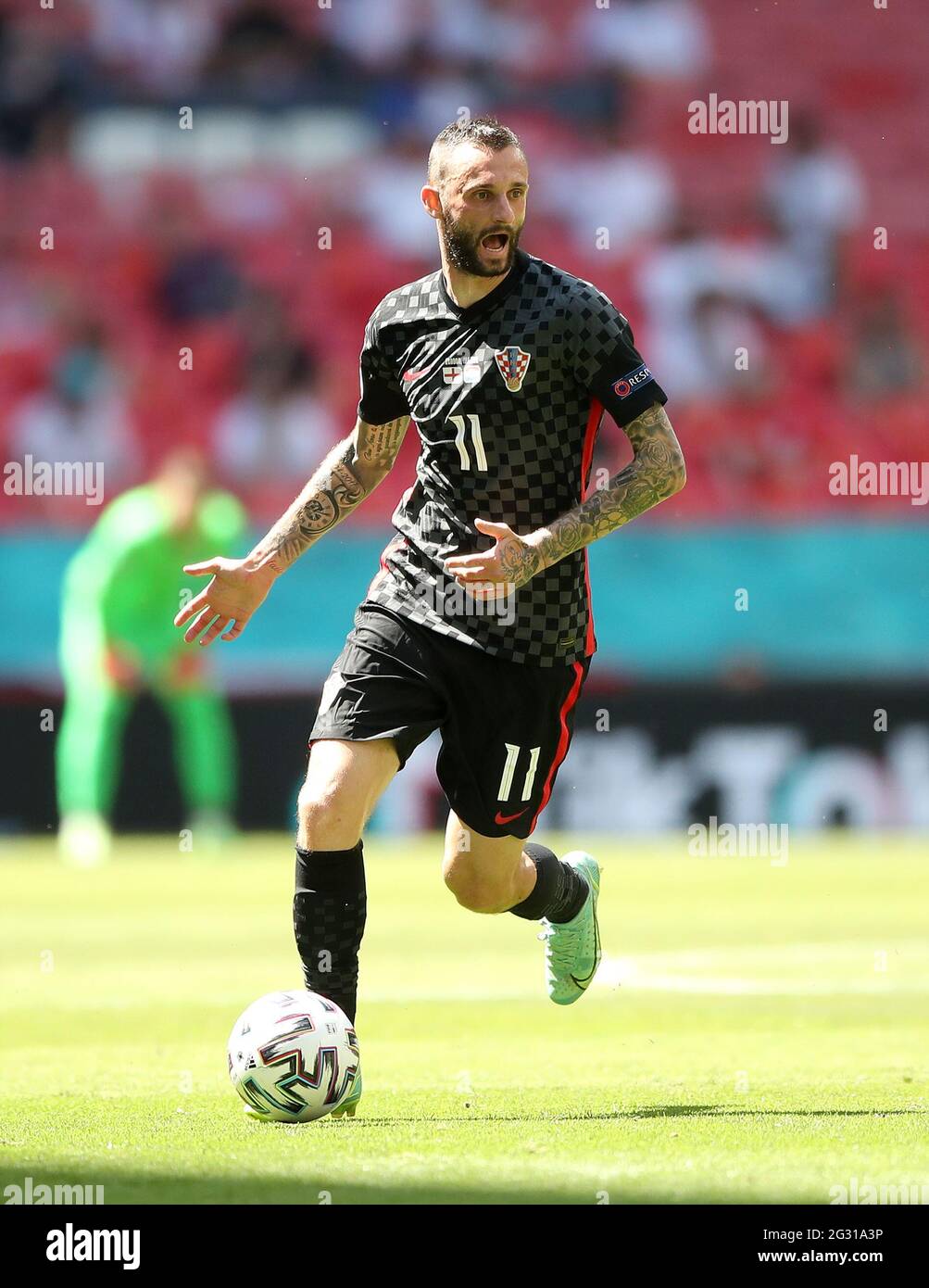 Croatia's Marcelo Brozovic during the UEFA Euro 2020 Group D match at ...