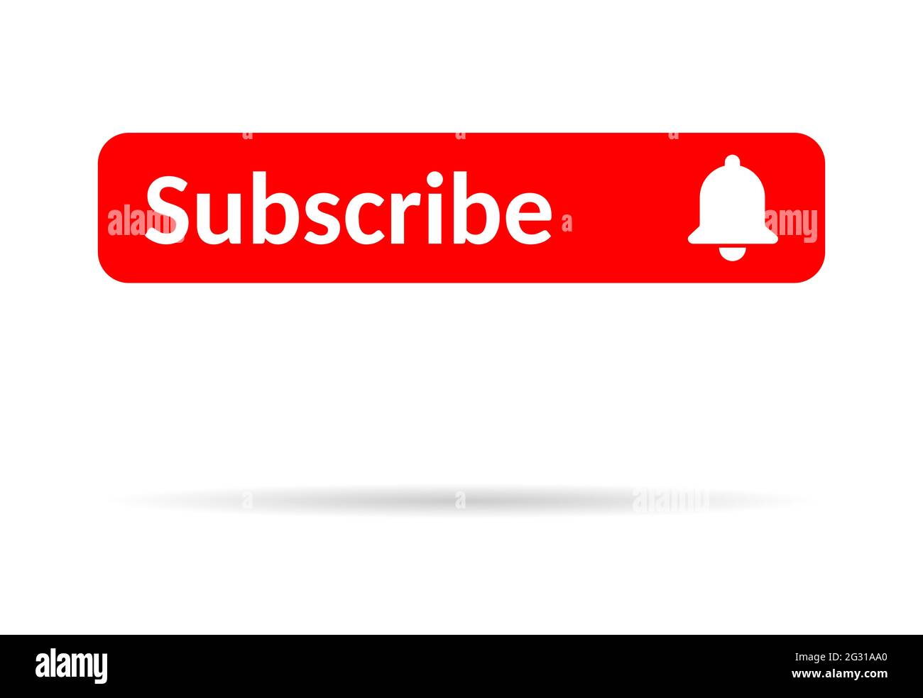 Subscribe web button, social media icon vector illustration, internet ...