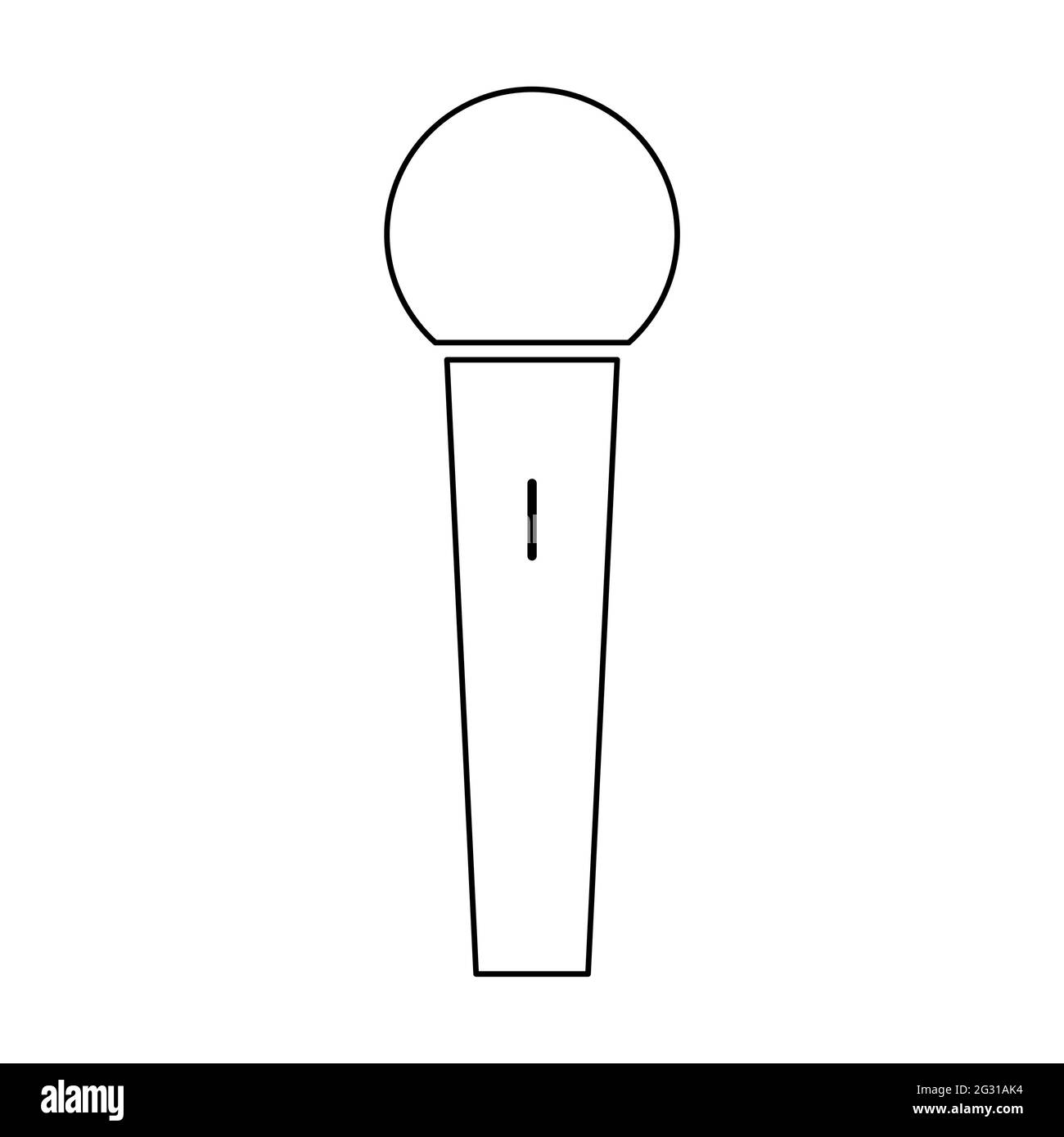 Microphone icon, audio speech symbol, record concert sign, web button ...