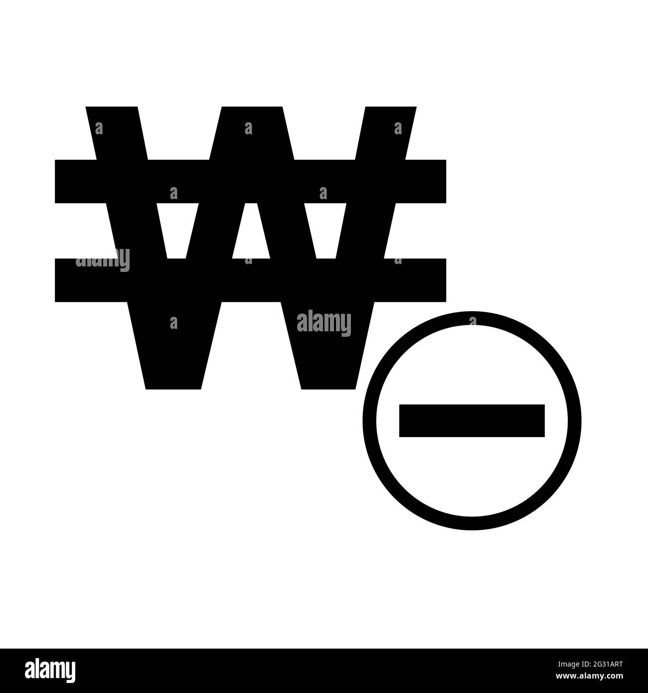 Krw vector vectors hi-res stock photography and images - Alamy