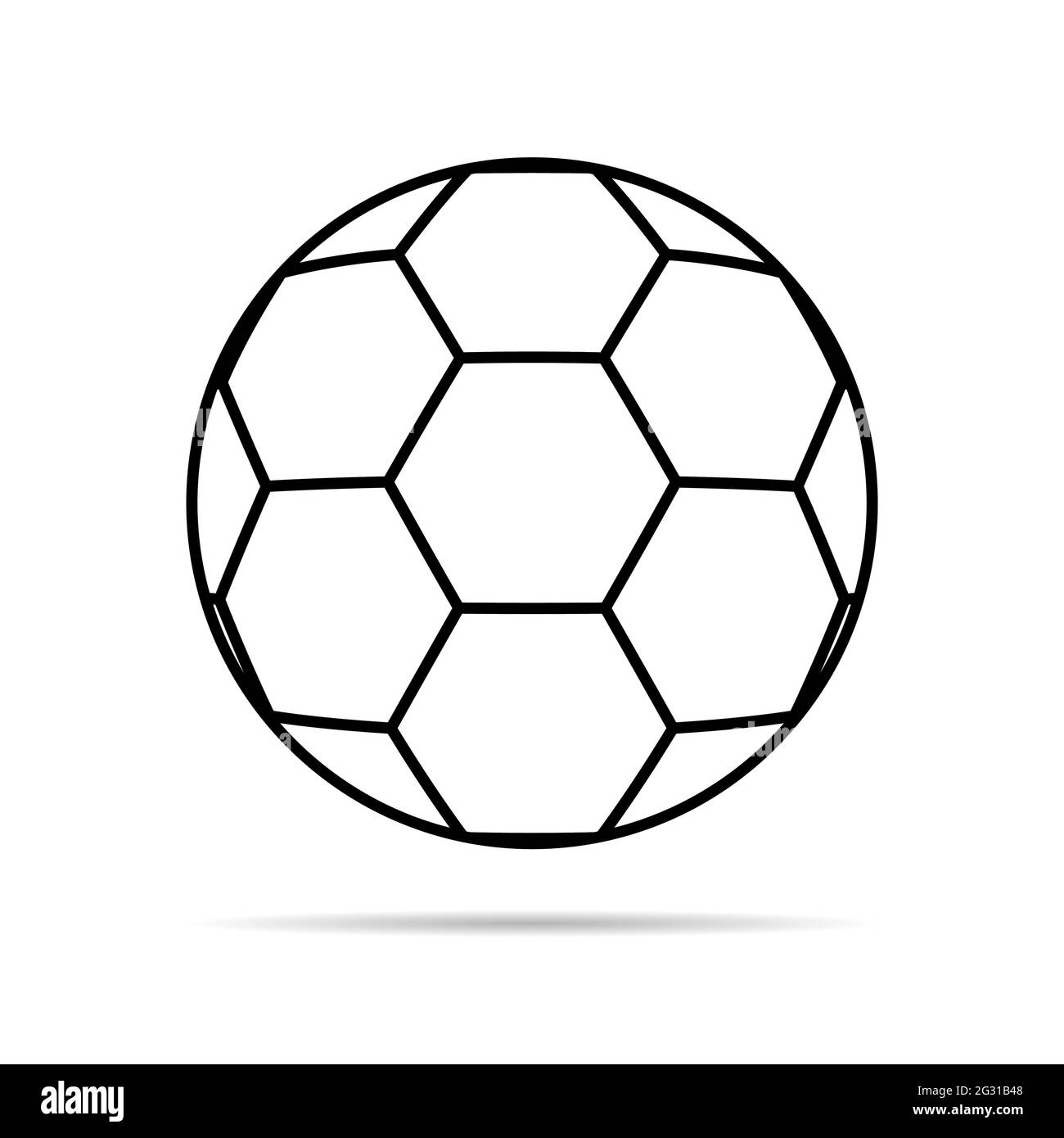 Soccer, football ball symbol, single goal isolated design vector ...