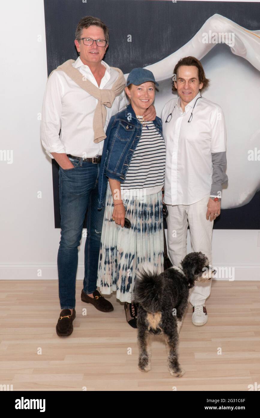 Kevin Richards, Jenna Bullock and R. Coury Hay attend Tethys Art ...