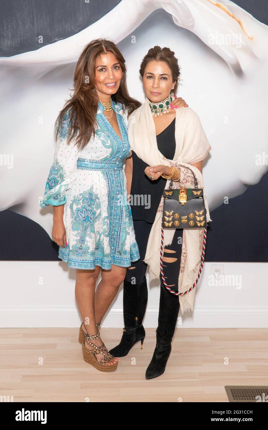 Mrinalini Kumari and Rashmi Kumari attend Tethys Art Gallery Opening of ...