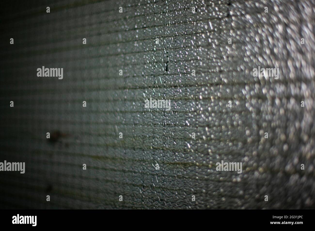 Dirty hall glass. Gloomy glass with metal wire. Safety glass Stock ...