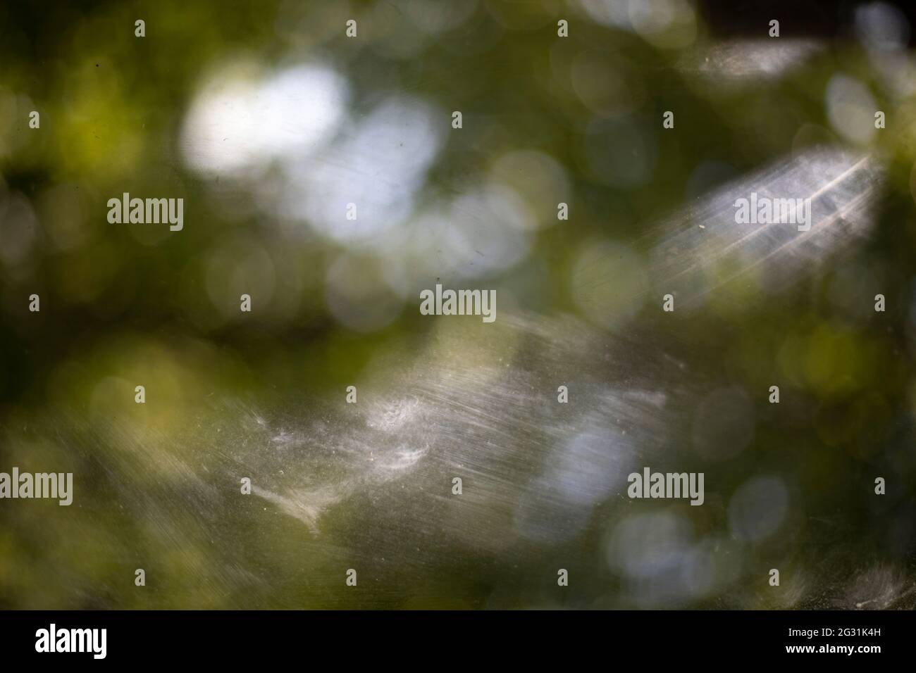 Dirty glass. Washing the window. The transparent glass is covered with ...