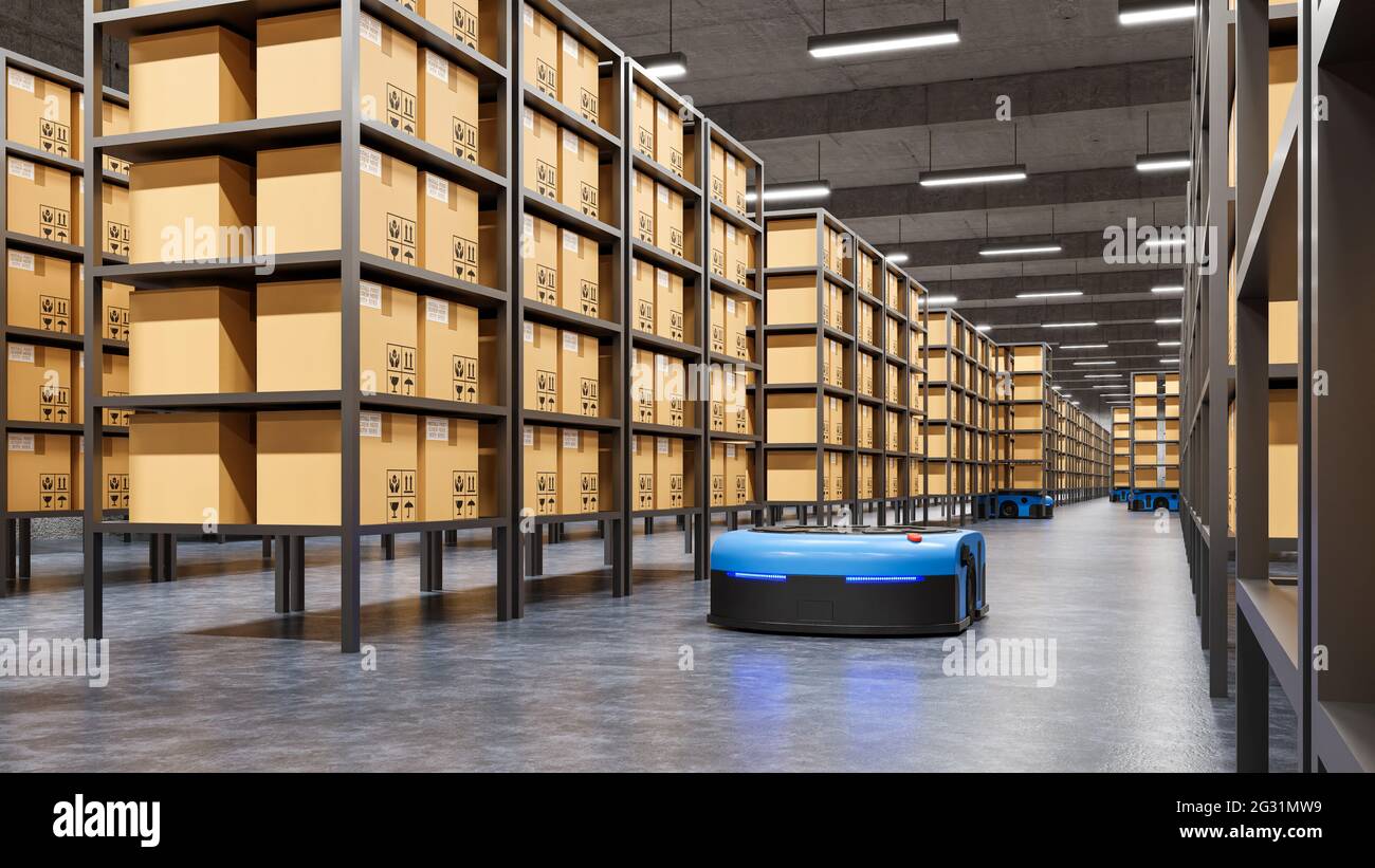 Robots efficiently sorting hundreds of parcels per hour(Automated ...