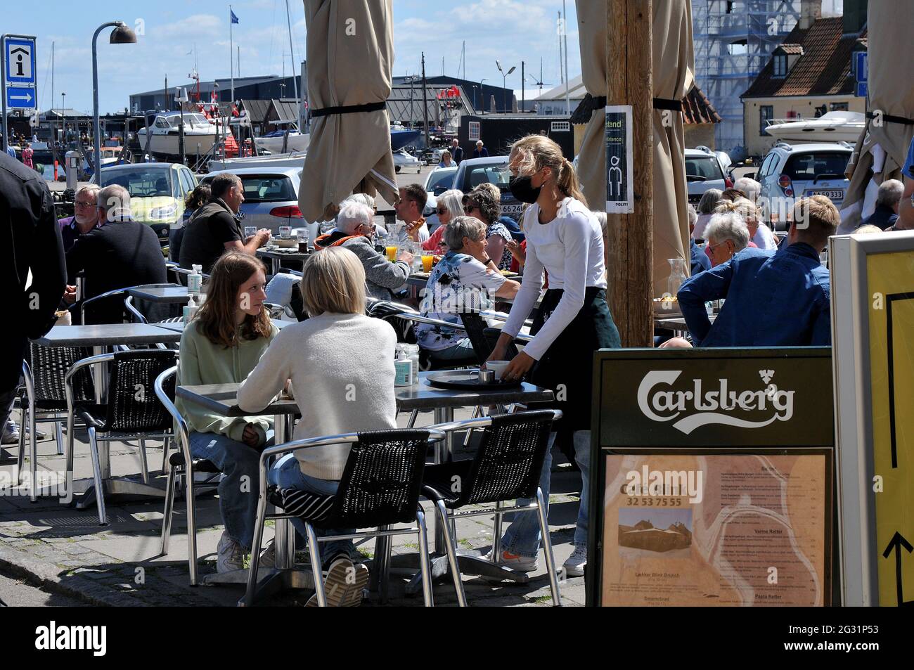 Dragor / Denmark. 13 June 2021,Danes enjoy sun shine wweather and out ...