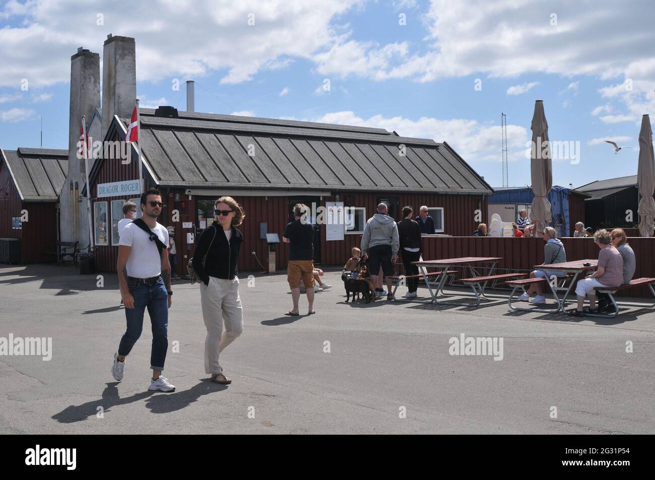 Dragor / Denmark. 13 June 2021,Danes enjoy sun shine wweather and out ...