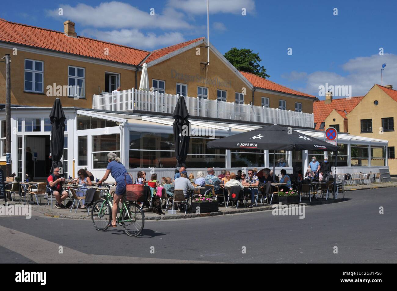 Dragor / Denmark. 13 June 2021,Danes enjoy sun shine wweather and out ...