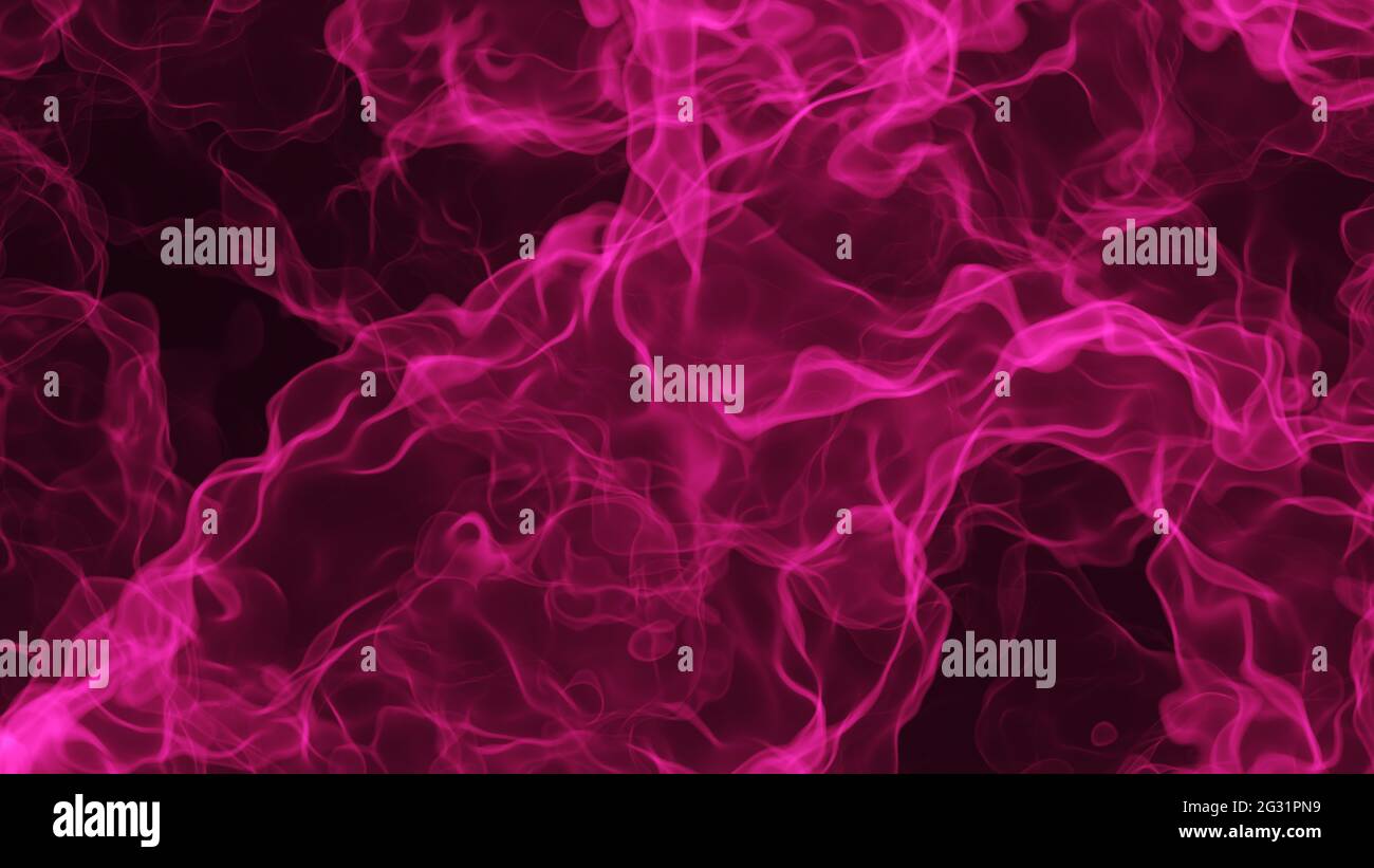 3D illustration of a pink smoke Stock Photo - Alamy