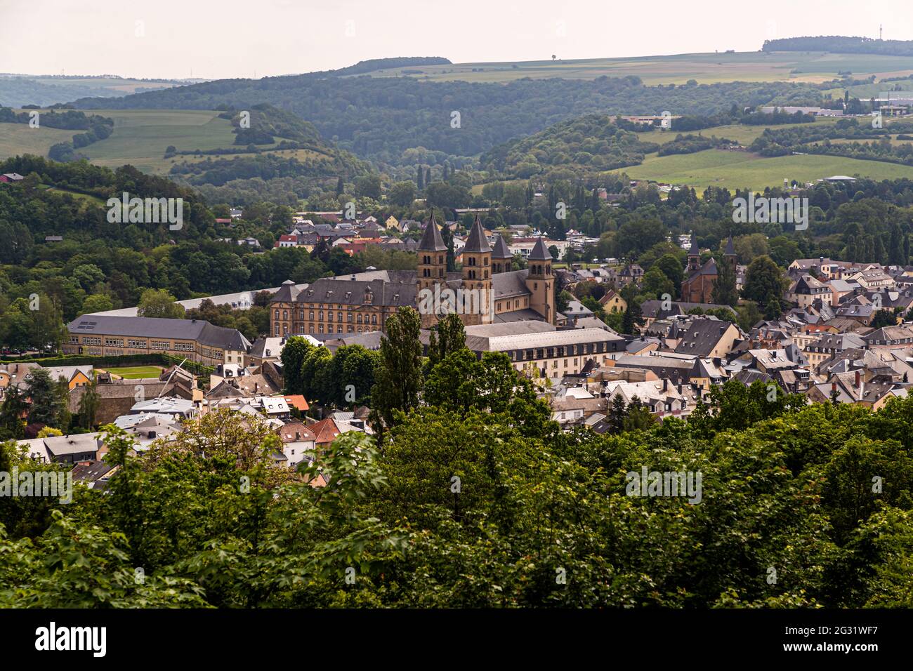 Panorama shot Cityscape of Echternach, Luxembourg Stock Photo - Alamy