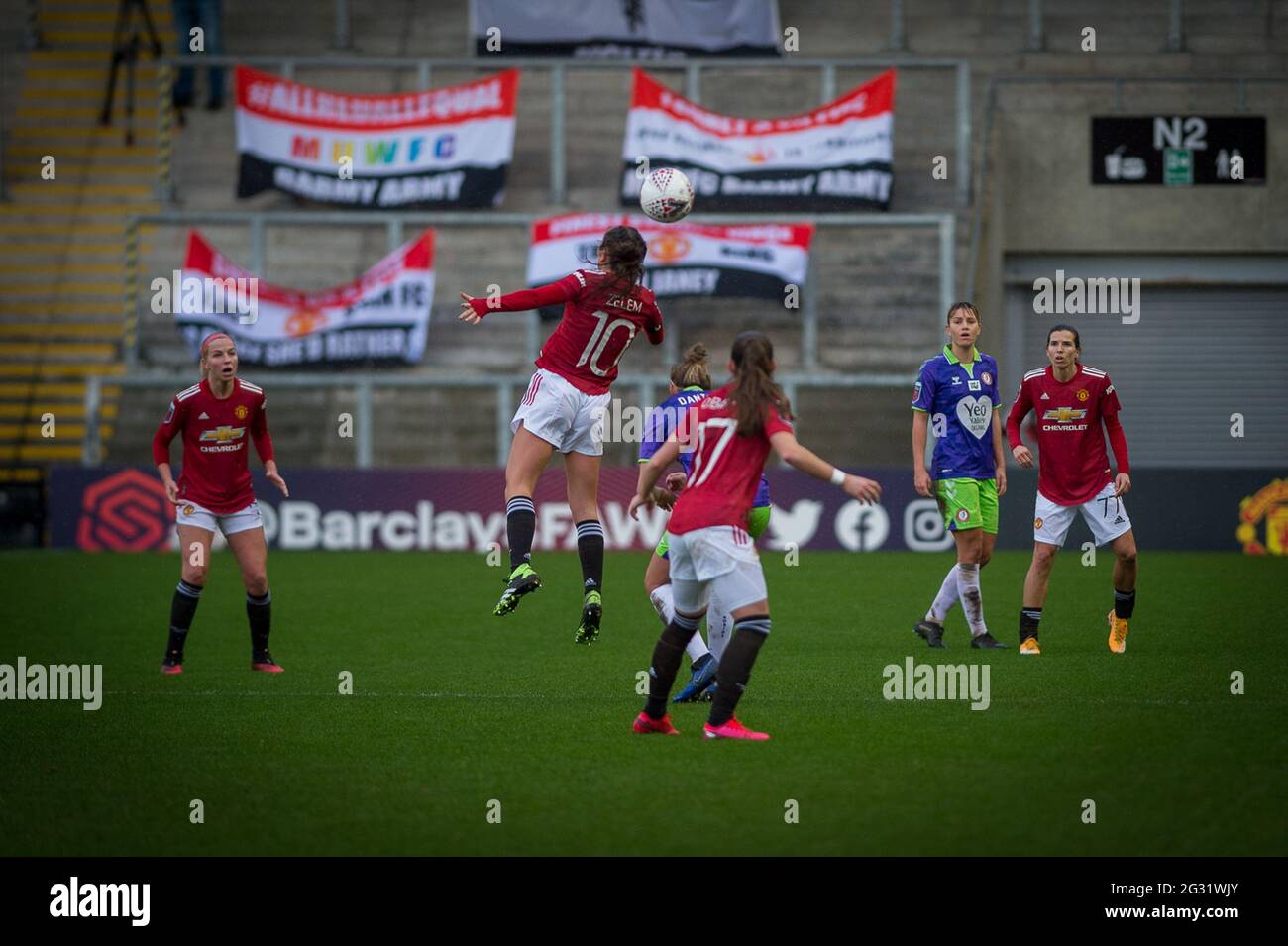 Leigh, Greater Manchester, England 20 December 2020. Barclays FA Womens ...