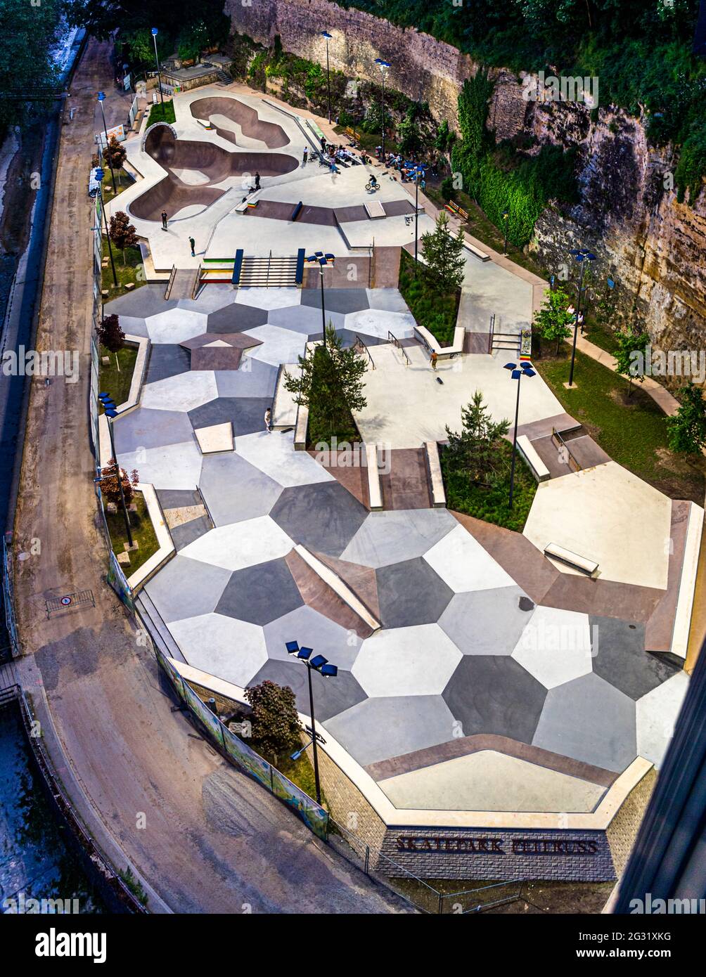 The Peitruss skate park is nestled in the greenery of the Petrus Valley ...