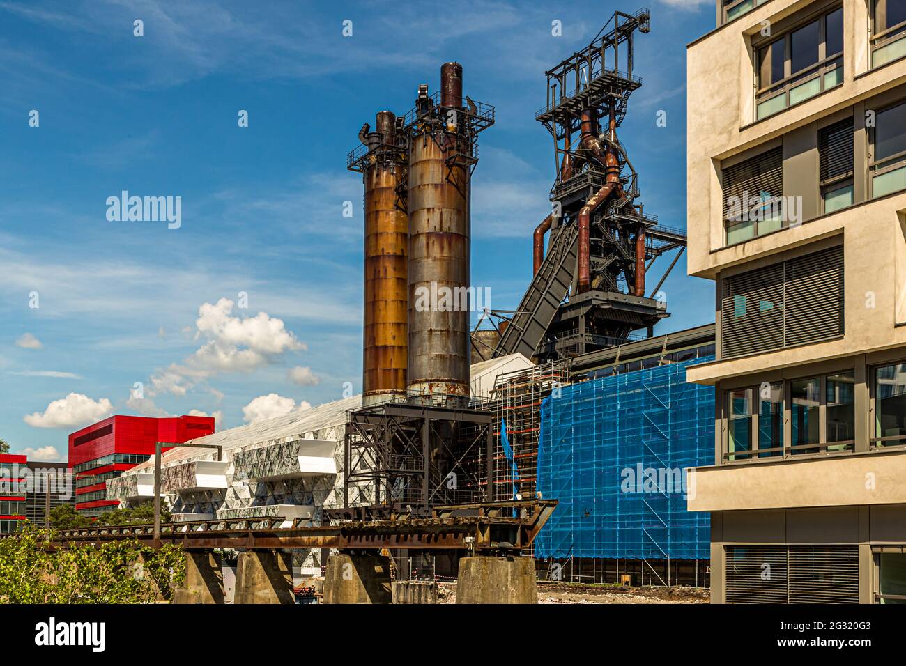 University Library on the Belval Campus of the University of Luxembourg ...