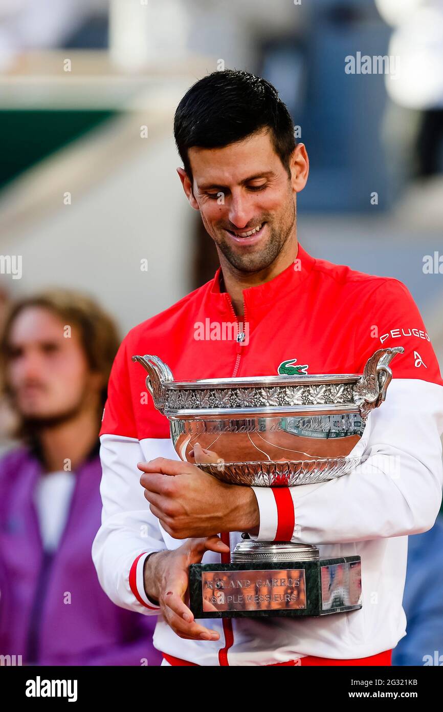 Novak djokovic 2021 paris hi-res stock photography and images - Alamy