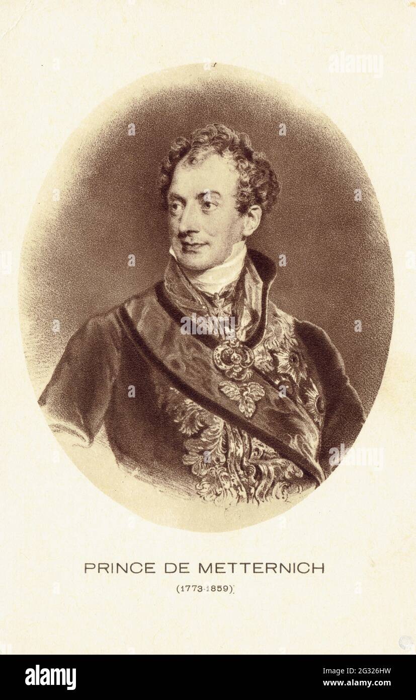Metternich and napoleon hi-res stock photography and images - Alamy