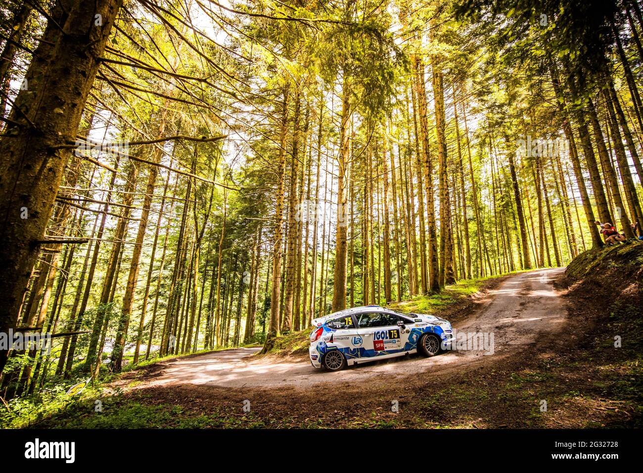 75 TODESCHNI Florent, BARRAL Florien, Ford Fiesta, Action during the ...