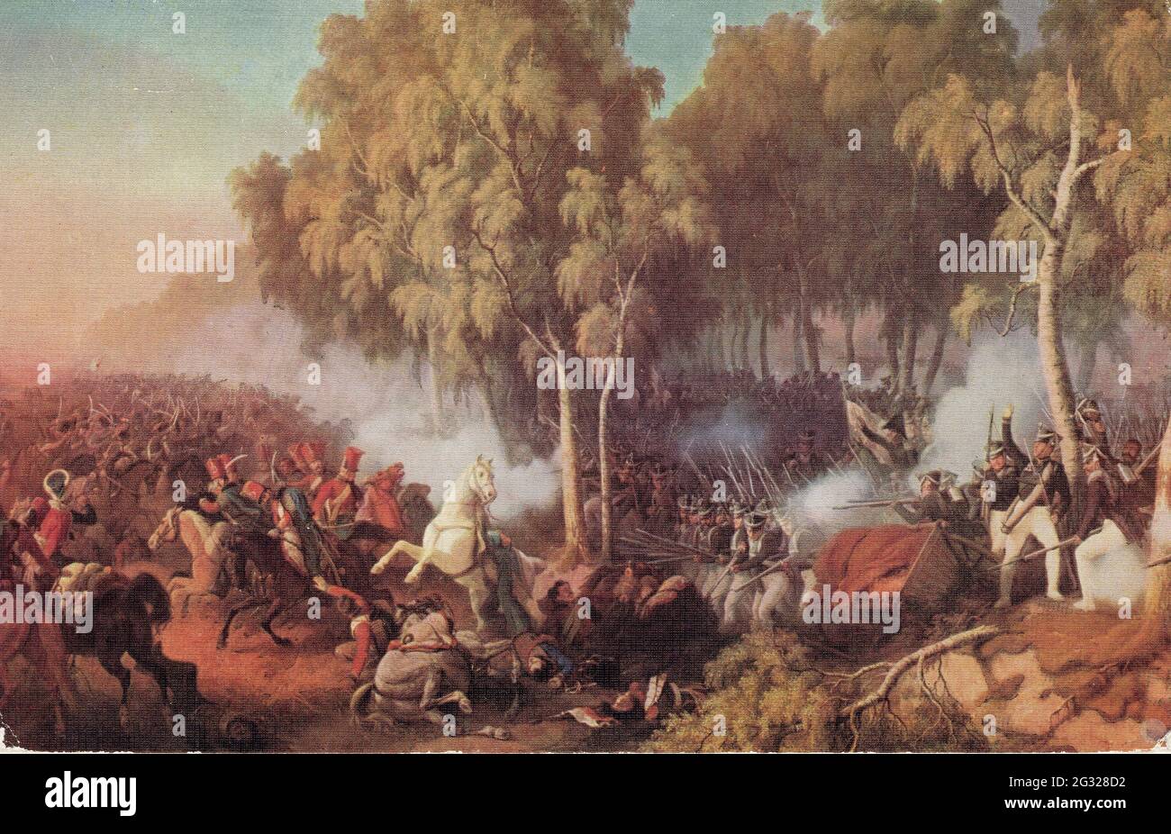 charge du 9e régiment de hussards durant la campagne de Russie 1812 ...