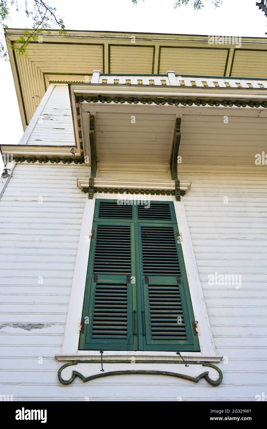 Buyukada in Istanbul located in old antique house old-fashioned wooden ...