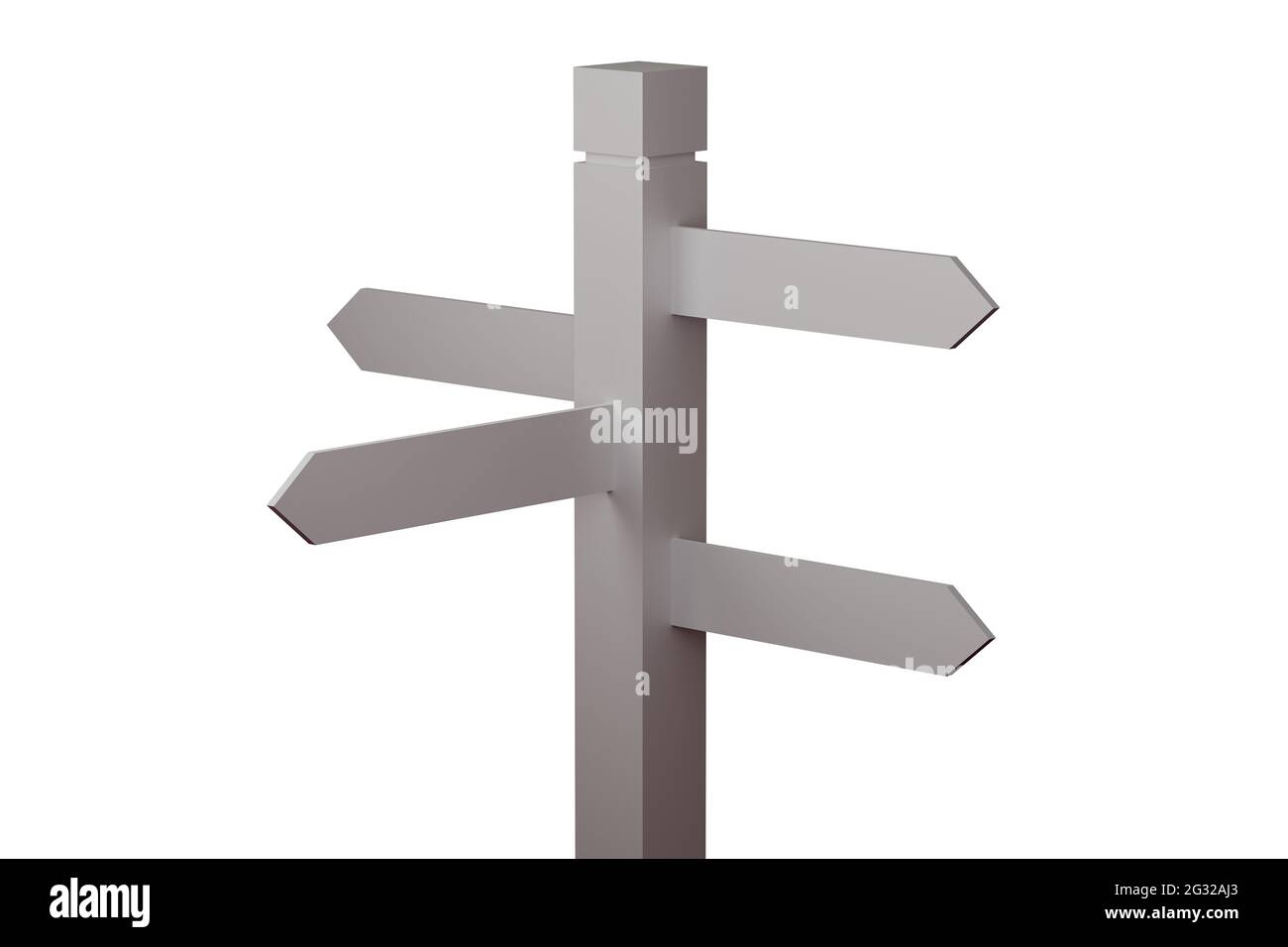 Road direction side in the navigation concept - 3d rendering Stock ...
