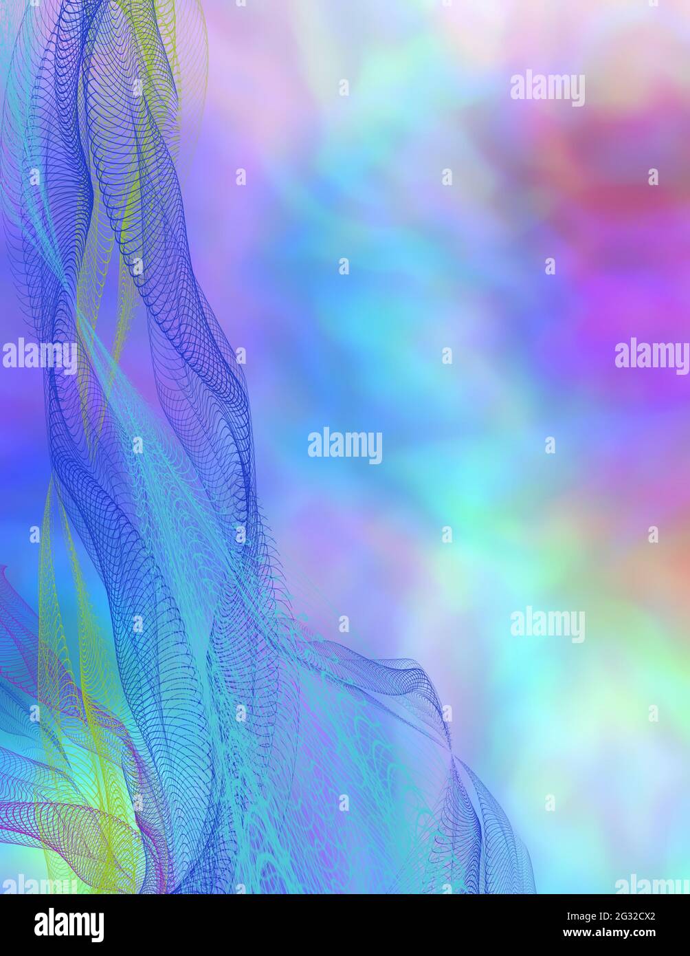 Abstract digital waves. Modern art. 3D rendering Stock Photo - Alamy