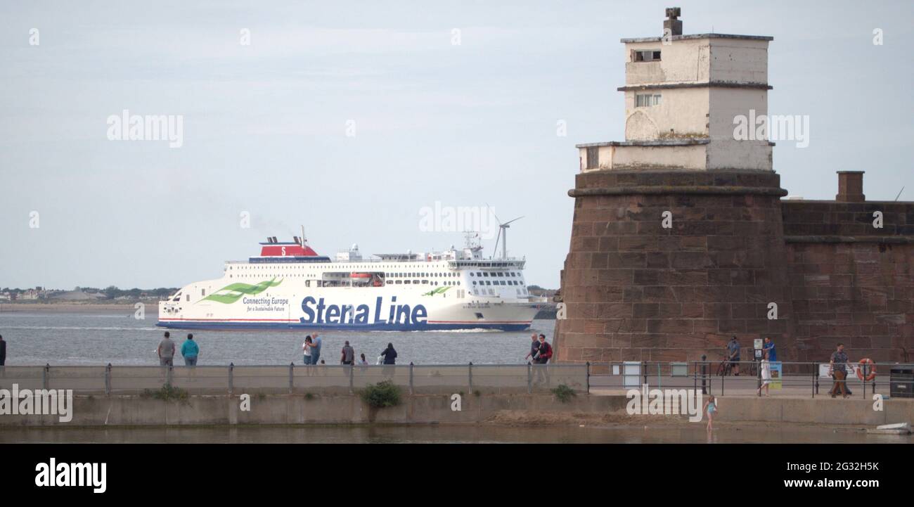 Norbank, a roll-on, roll-off vessel coming from and returning to Dublin ...