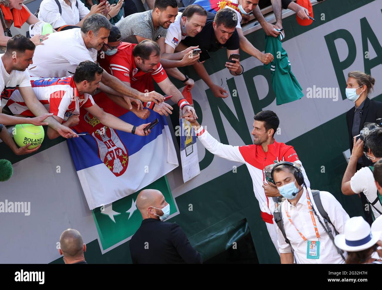 Novak djokovic 2021 fans hi-res stock photography and images - Alamy