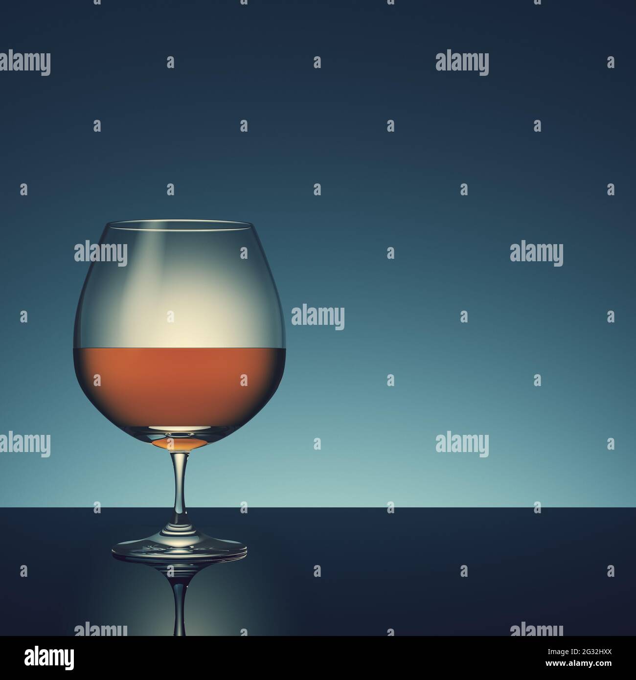 Glass with alcohol on dark background. 3d render Stock Photo - Alamy